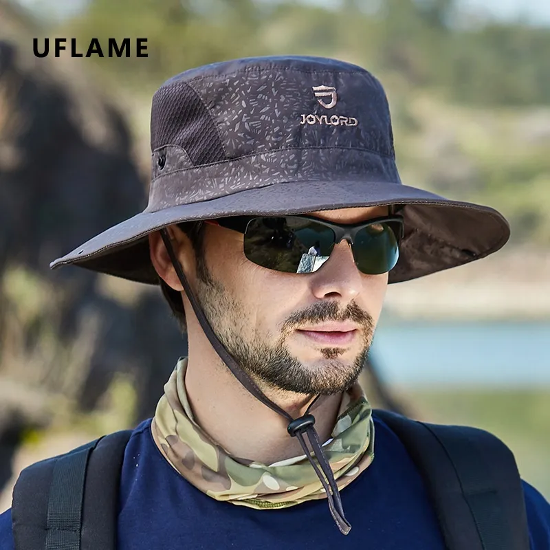 Breathable Mesh Foldable Hiking Hat - Sun Protection Outdoor Bucket Hat ...