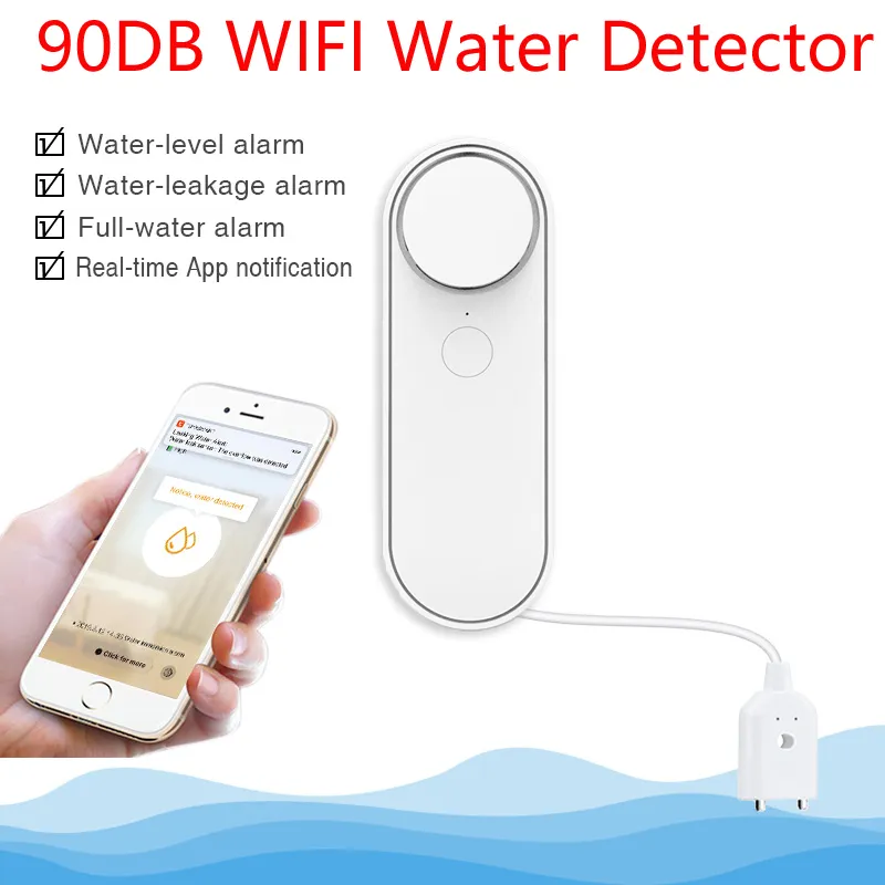 DHgate.com:3M/5M WiFi Water Leak Sensor | 90DB Smart Life APP | Remote ...