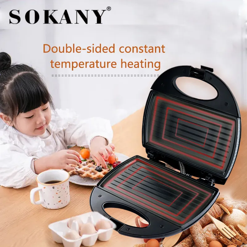 DHgate.com:Mini Sandwich Maker: 750W Panini Waffle Grill Toaster for ...