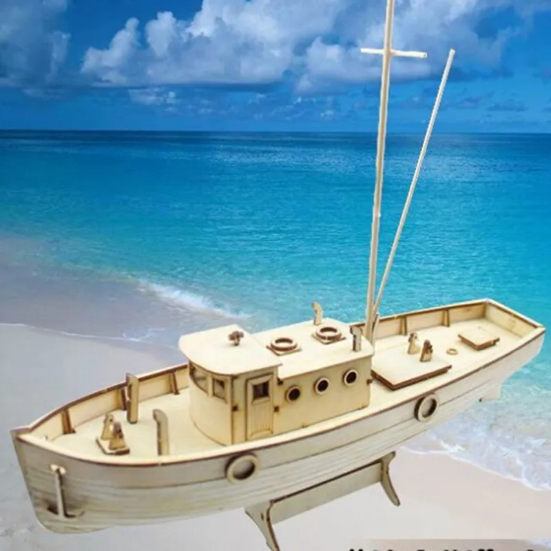 Rc Wooden Boat Kits 1:30 Scale Ship Assembly Model, DIY Wooden Kit ...