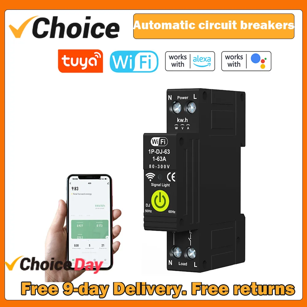 Tuya Smart Wi-Fi Circuit Breaker: Control, Monitor Energy, Automate ...