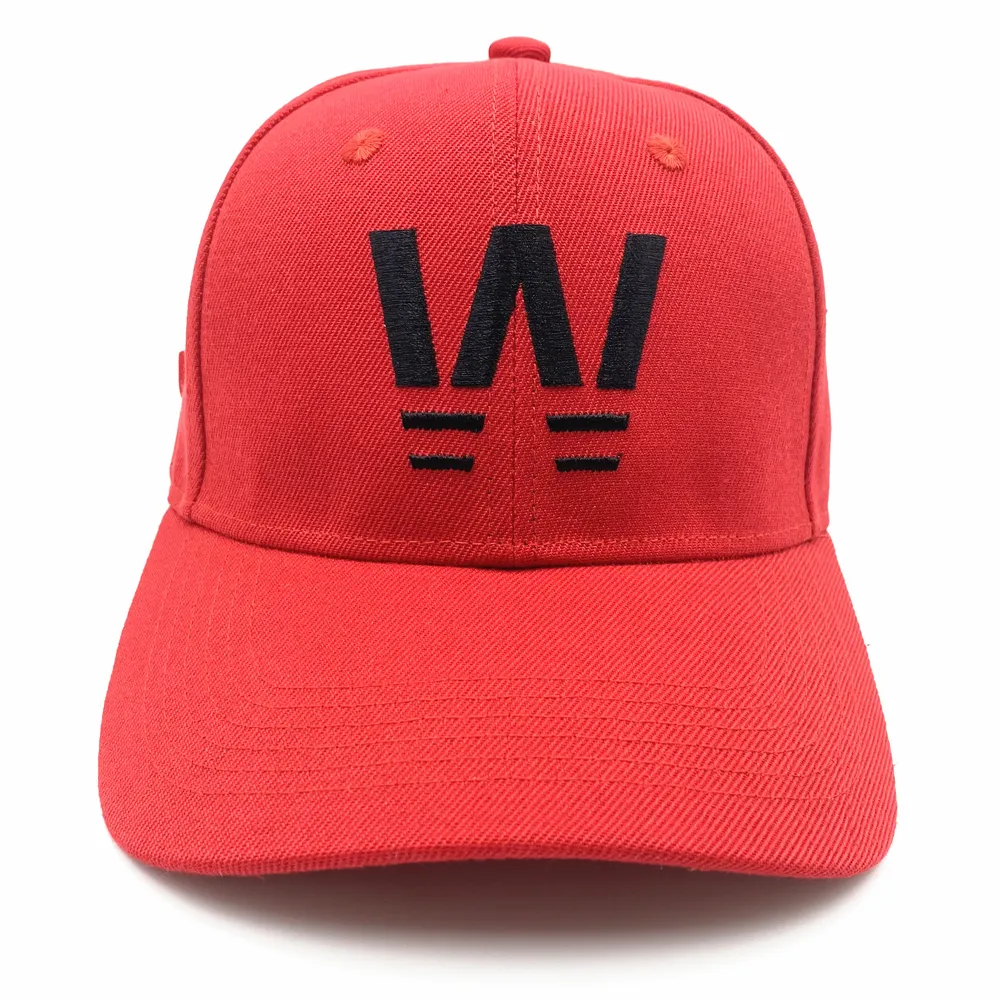 Unisex Embroidered Red Baseball Cap With Tsubasa Team Logo And ...