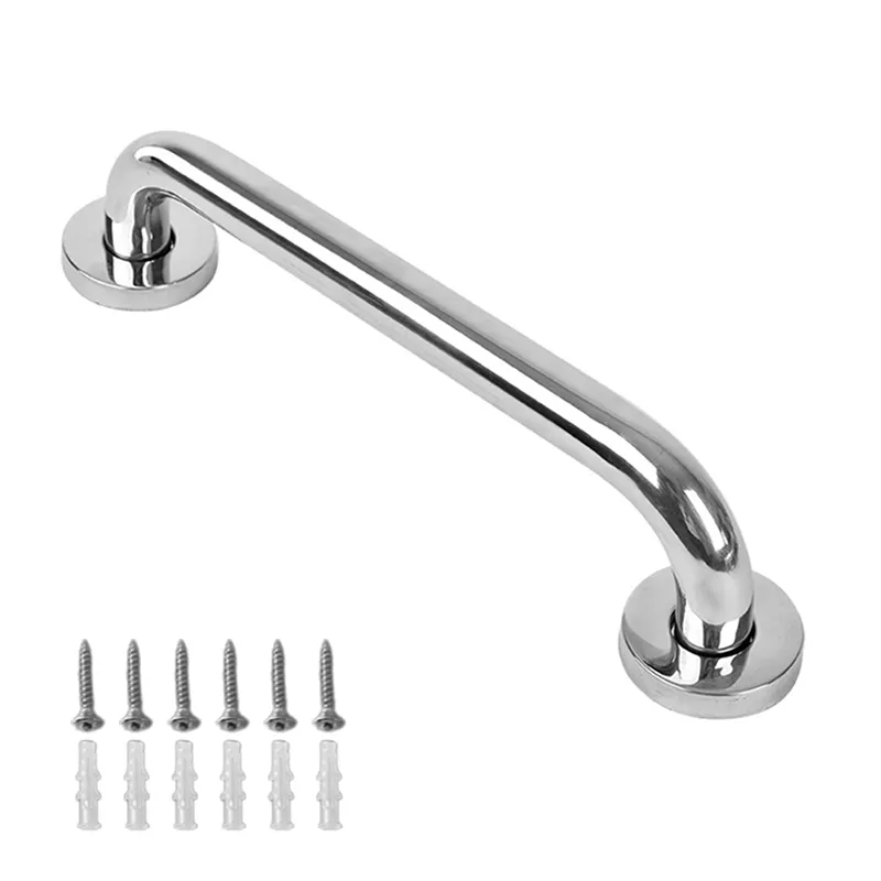 Stainless Steel Wall Mounted Bathroom Safety Rail With Handle And Grab ...