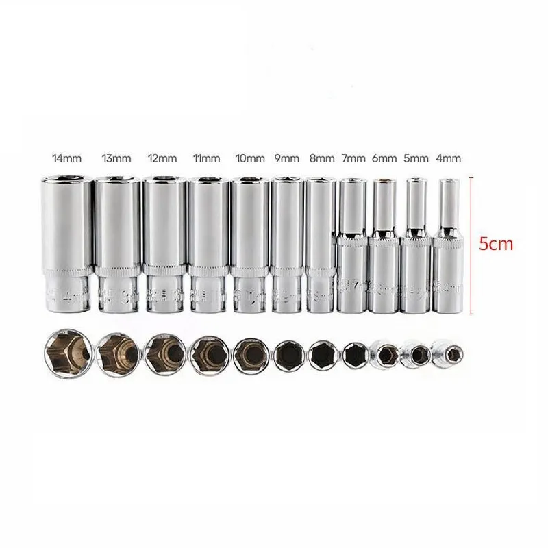 DHgate.com:1/4 Inch Socket Set - 11Pcs Deep Impact Sockets & Adapter ...