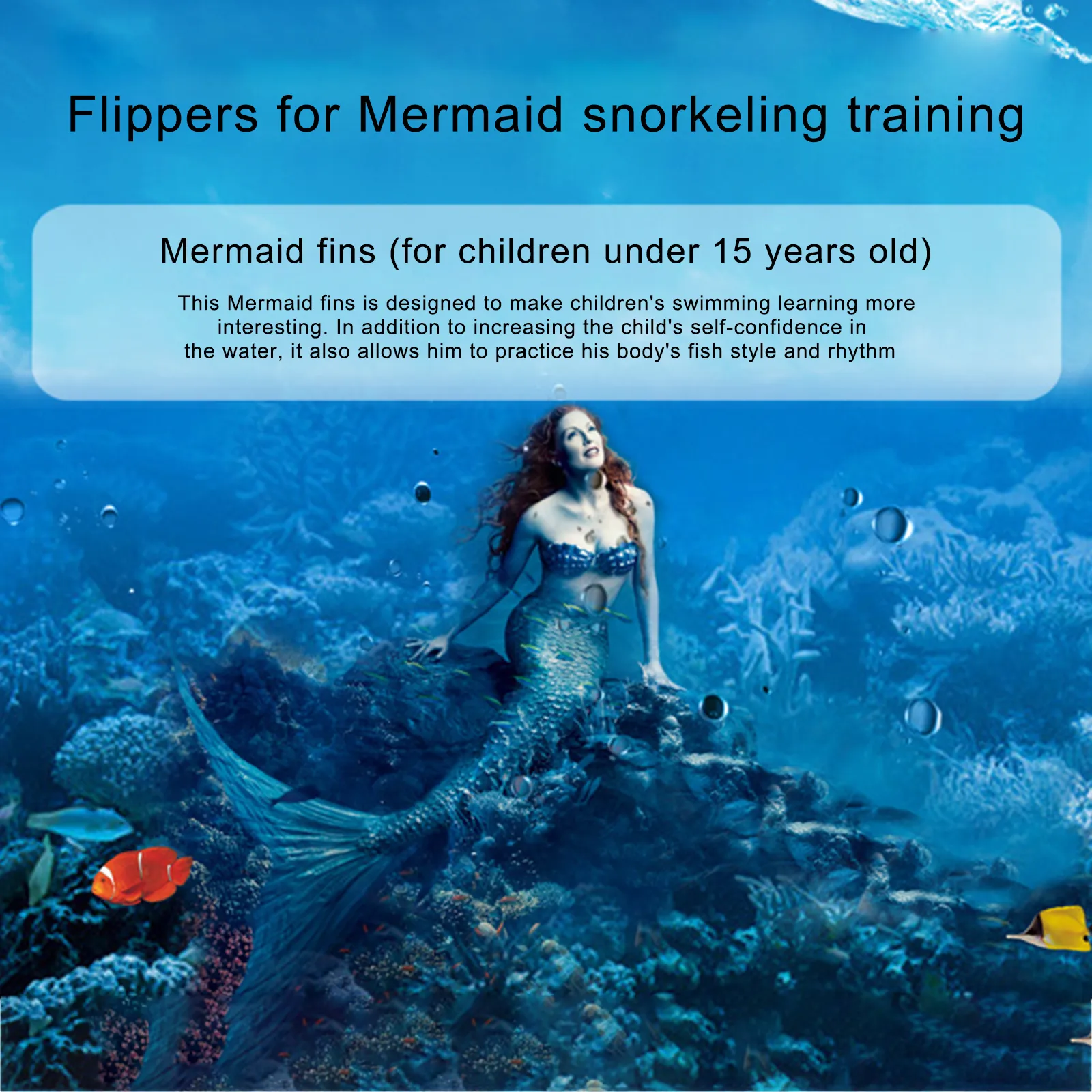 DHgate.com:Children Swimming Fins Mermaid Fishtail Fins - 3 Colors ...