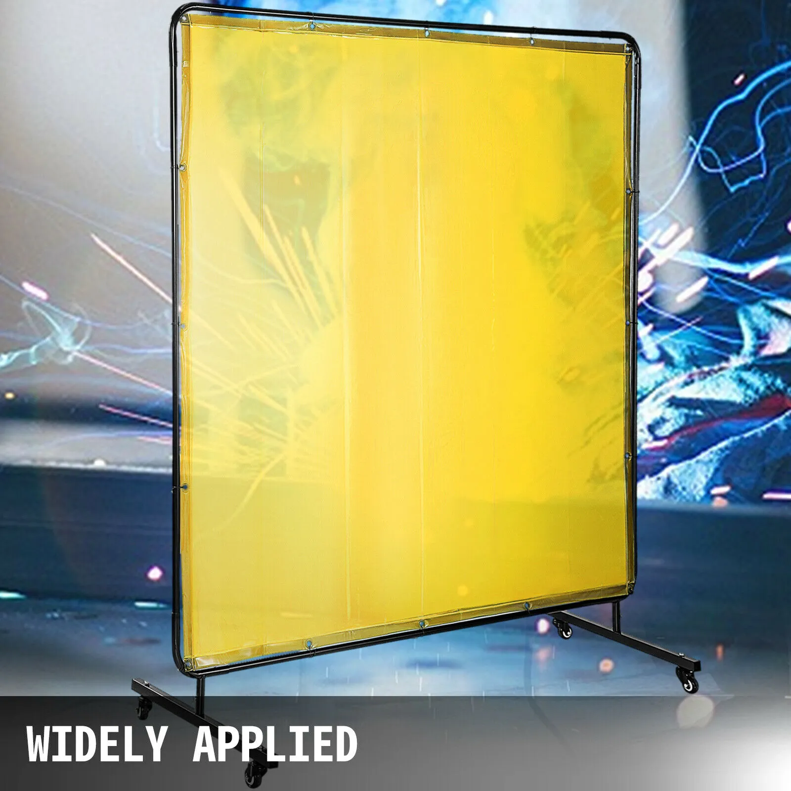 VEVOR Flame Retardant Fire Proof Welding Yellow Sheer Curtains Screen ...