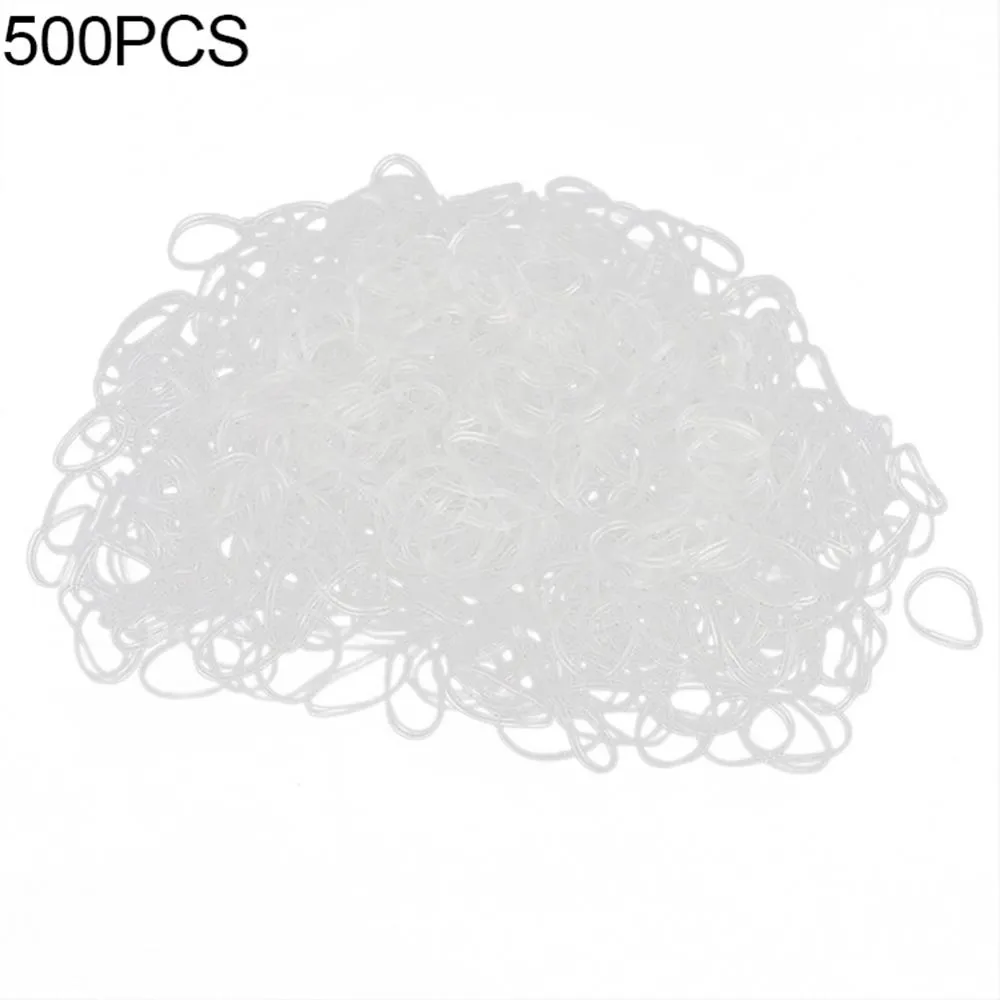 DHgate.com:Clear Rubber Hair Ties | 500Pcs Elastic Ponytail Holders for ...