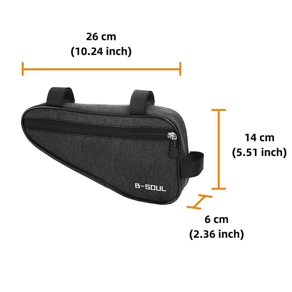 Triangle MTB Frame Bag 1.5L Top Tube Bike Storage Pouch For Tools ...