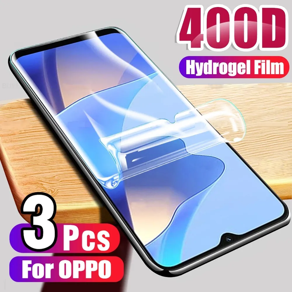 3-Pack OPPO Screen Protector Gel Film, Ultra-Clear Hydrogel Film for ...