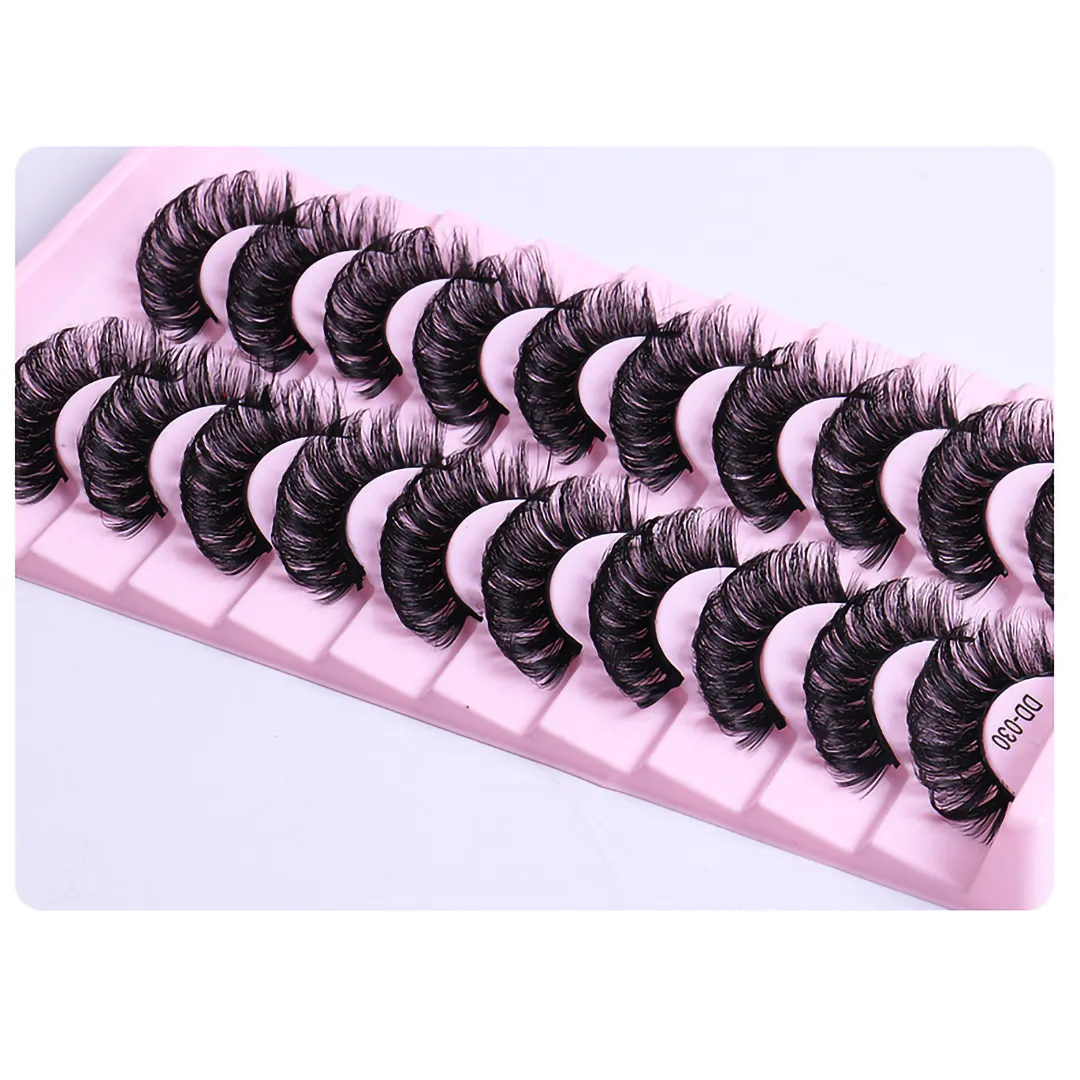 DD Curl Faux Mink Lashes | Reusable 3D Fluffy Lashes Set for a Dramatic ...