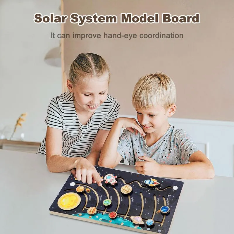 Solar System Puzzle Educational Planet Space Puzzle Game Toy For Kids ...