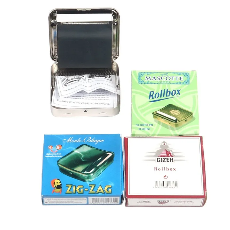 DHgate.com:70mm Metal Automatic Cigarette Tobacco Rolling Box | Smoking ...