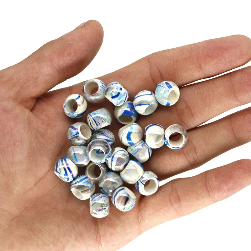 DHgate.com:Blue Acrylic Round Hole Hair Bead Set: 30Pcs Hip-Hop ...