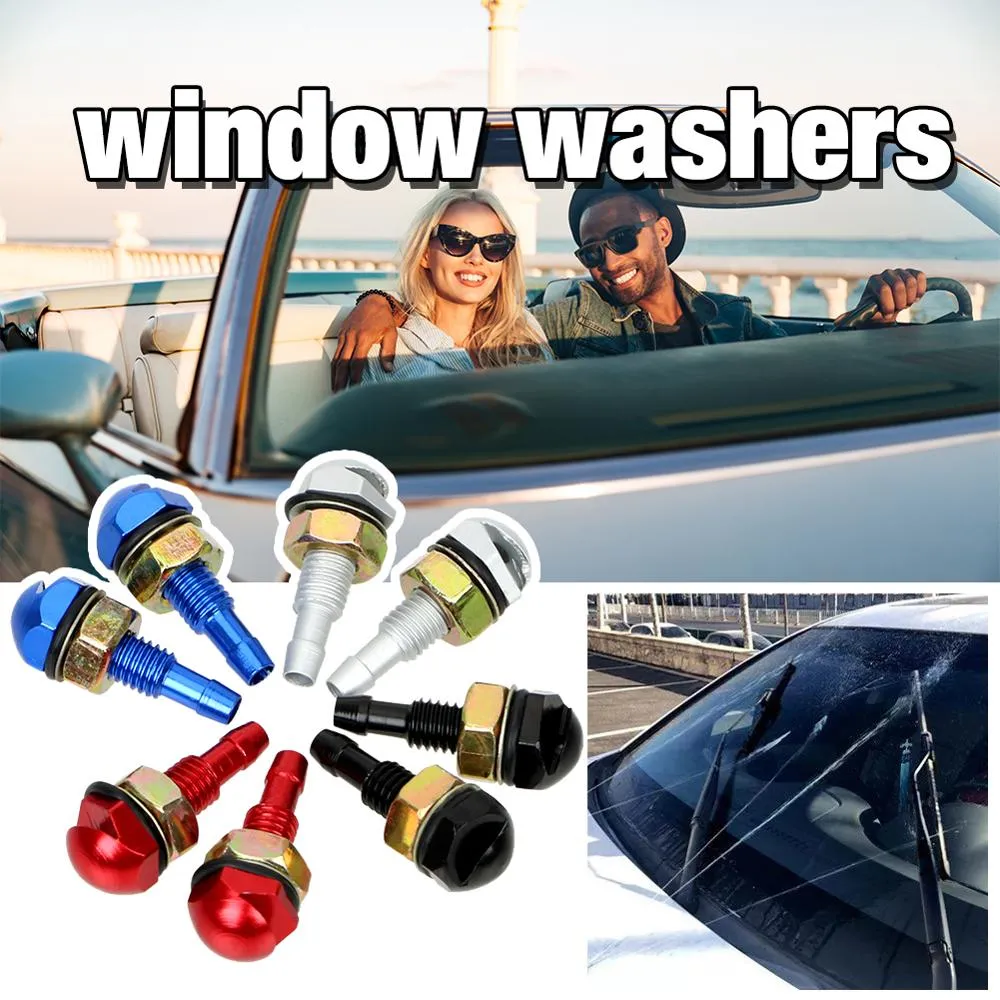 Universal Car Washer Bonnet Front Windshield Water Sprayer Nozzles ...