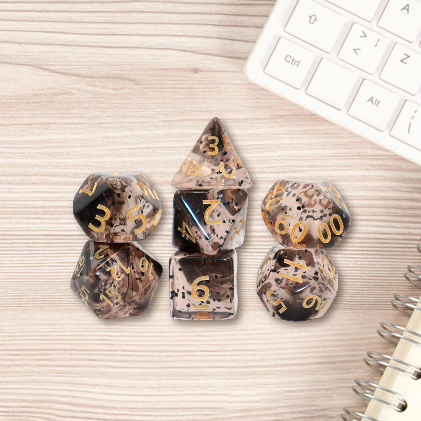 DHgate.com:"7-Piece Polyhedral Dice Set: Colorful D4, D6, D8, D10, D12 ...