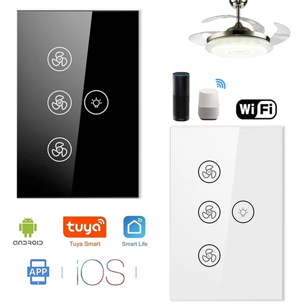 Smart Ceiling Light Alexa, Remote Ceiling Fan Switch: Wifi Fan/Light ...