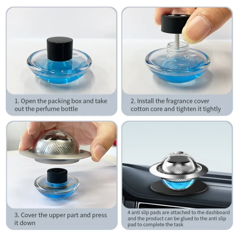 DHgate.com:Creative Solar Car Air Freshener, Auto Rotating UFO Aroma ...