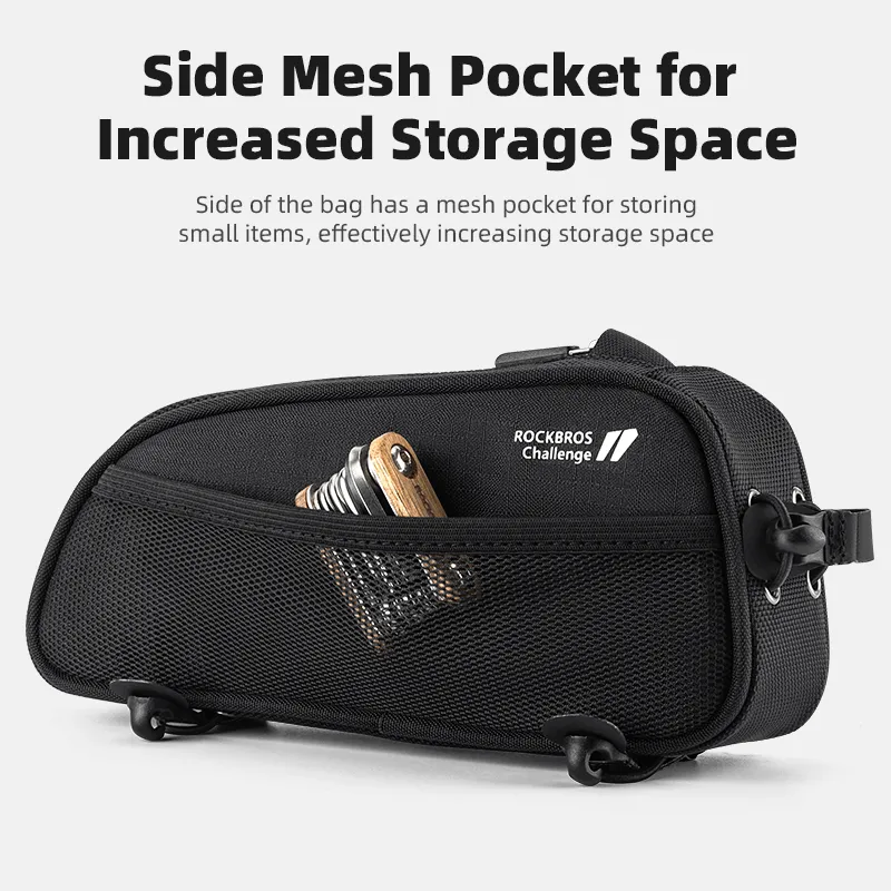 DHgate.com:ROCKBROS 1.3L Waterproof Bicycle Front Frame Bag with ...