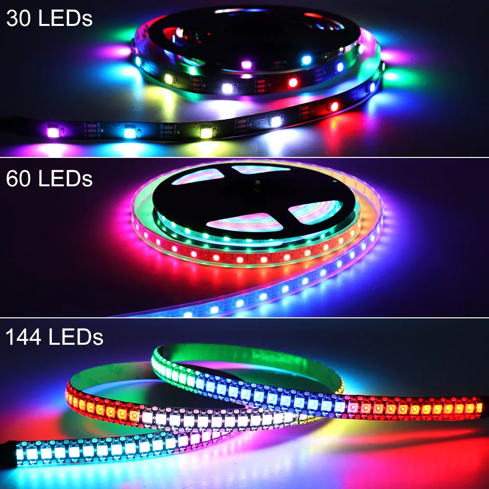 DHgate.com:5050 LED Light Strip, WS2812B/WS2811 Dream Color RGB Tape ...