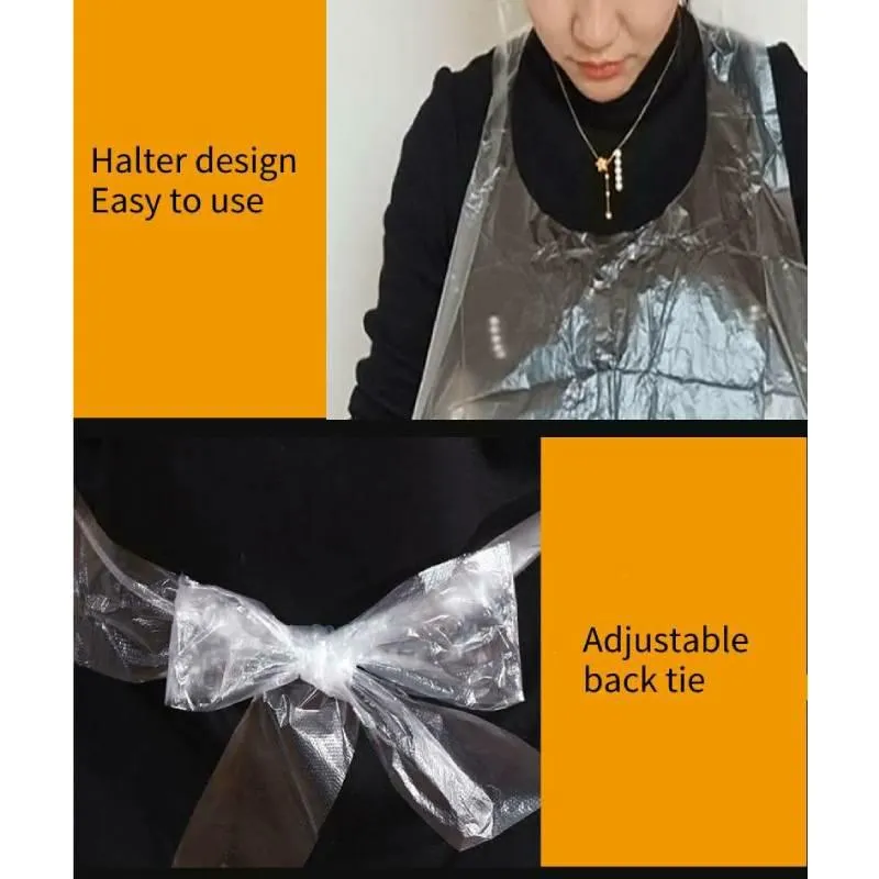 DHgate.com:Disposable Waterproof Clear Plastic Aprons for Adults, Kids ...