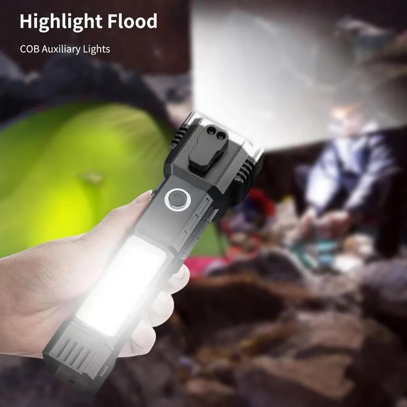 Rechargeable Solar-Powered automotive safety hammer with Flashlight ...
