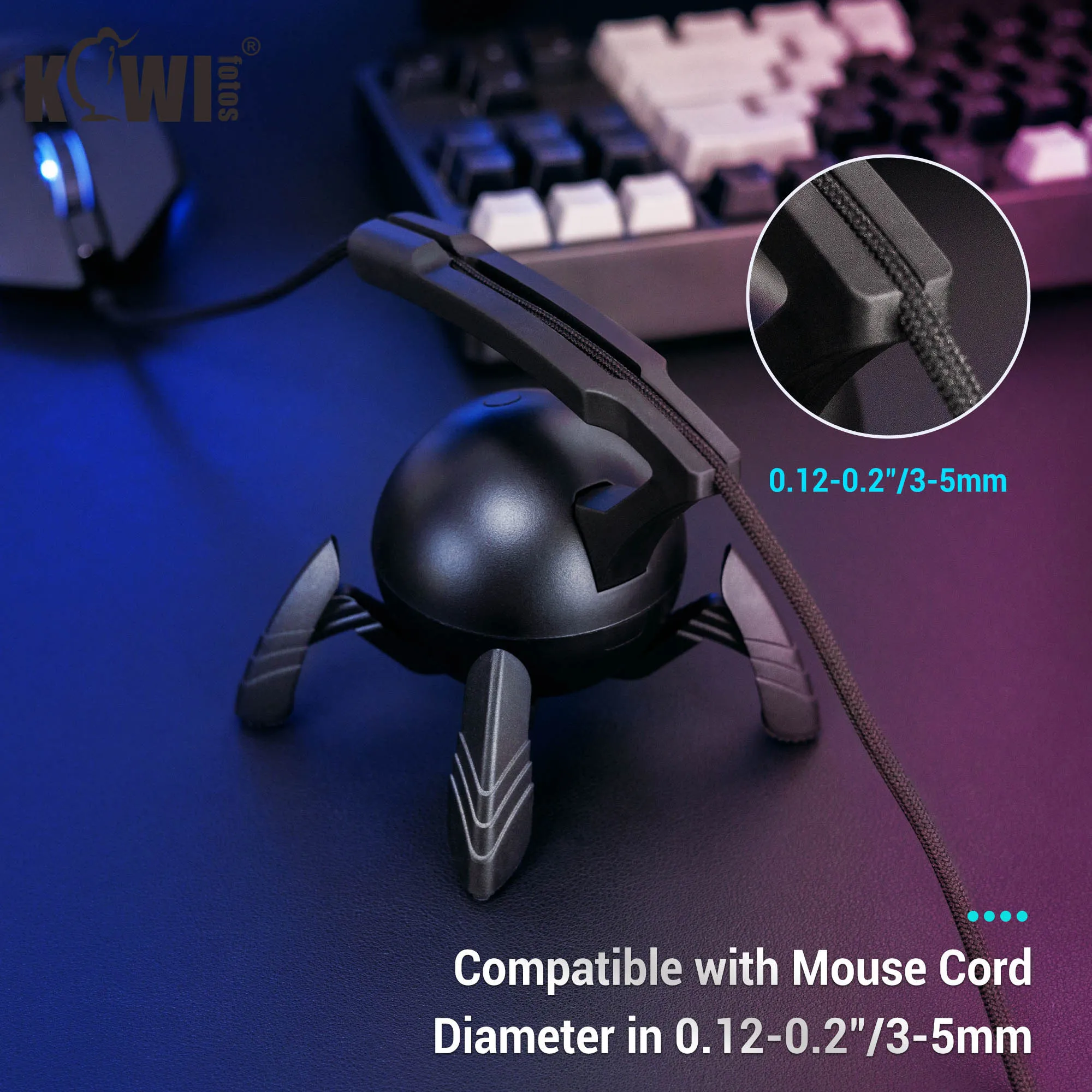 DHgate.com:Flexible Anti-Slip Gaming Mouse Bungee Cable Holder Cord ...