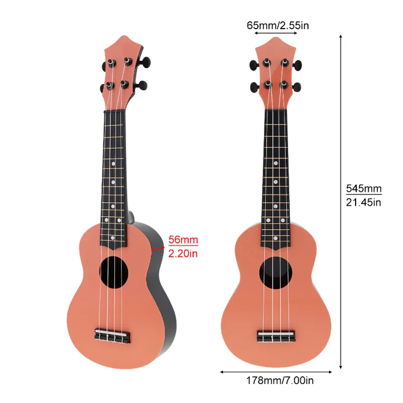 21 Inch Soprano Ukulele Kit for Beginners with 15 Frets, Includes Gig ...