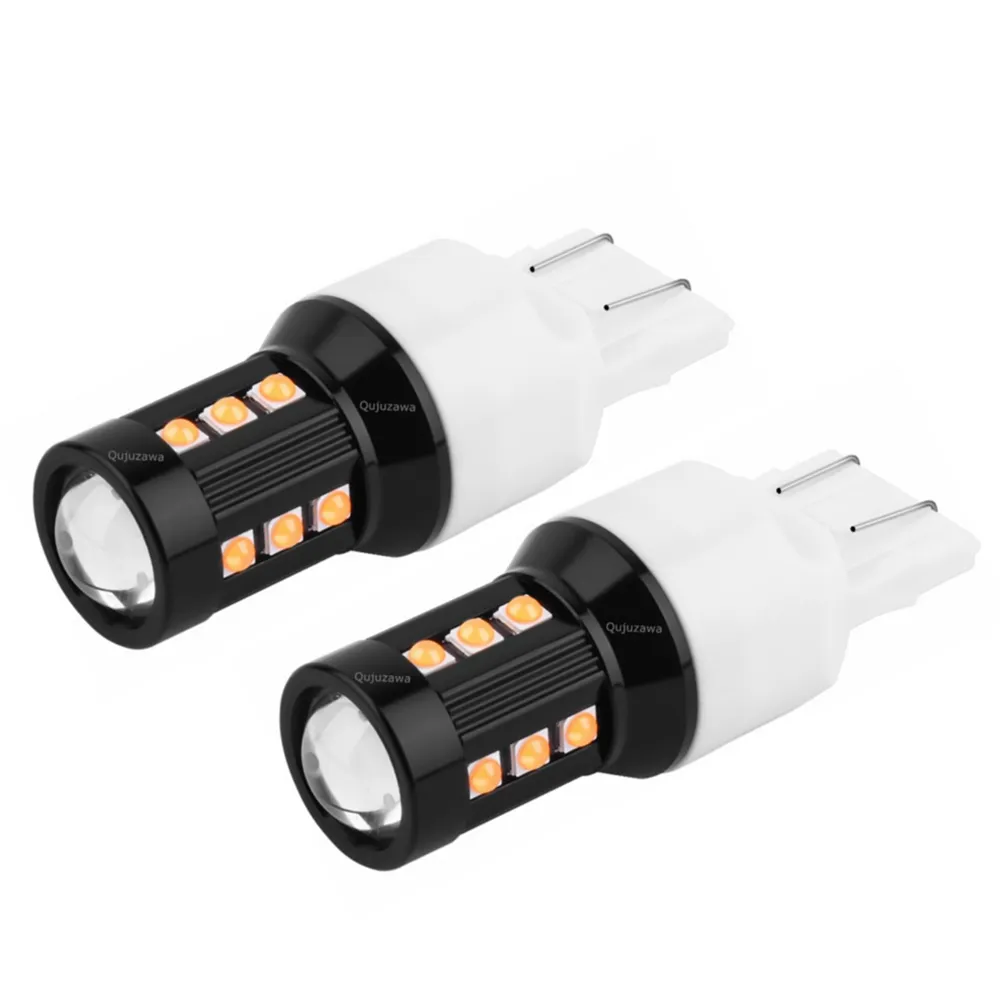 T20 LED Bulbs W21/5W 7443 Car Turn Signal Tail Brake Lights Rear Fog ...