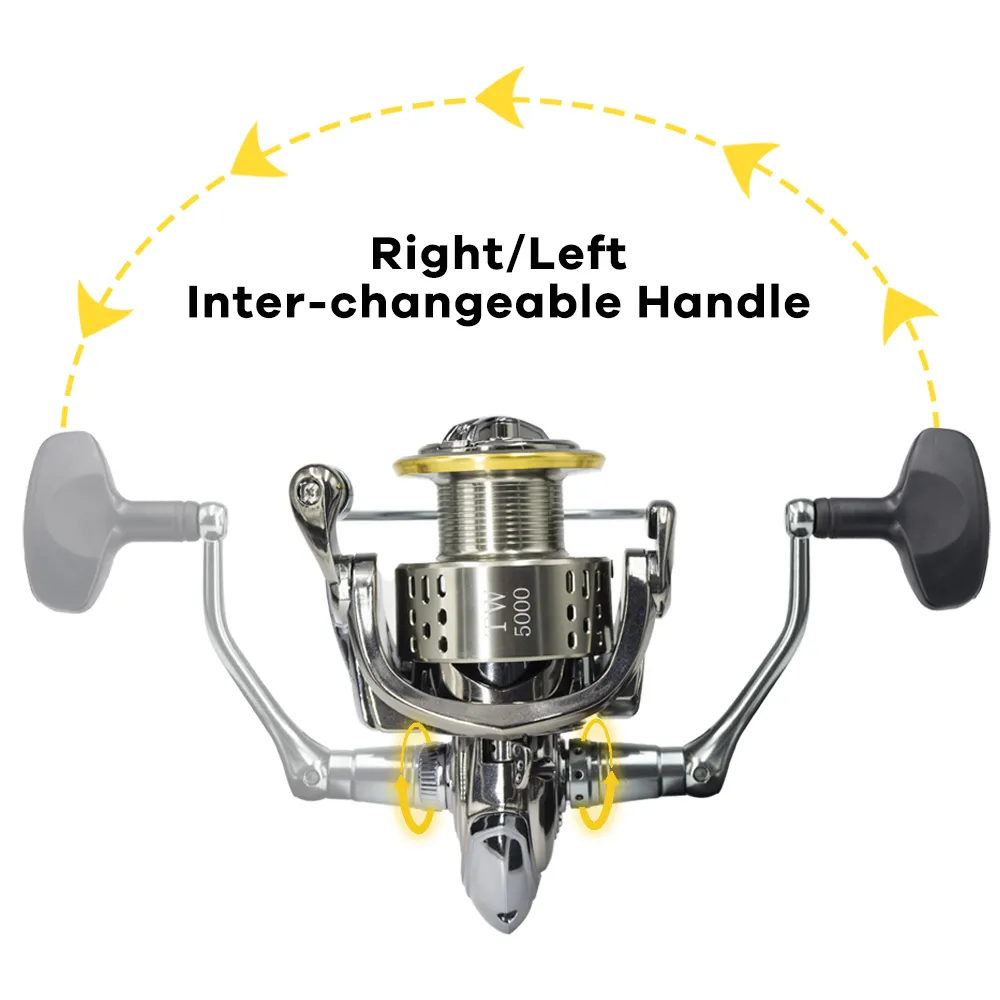 13BB Fishdrops Ultra Lightweight & Strong Fishing Reel, 5.5:1 High ...