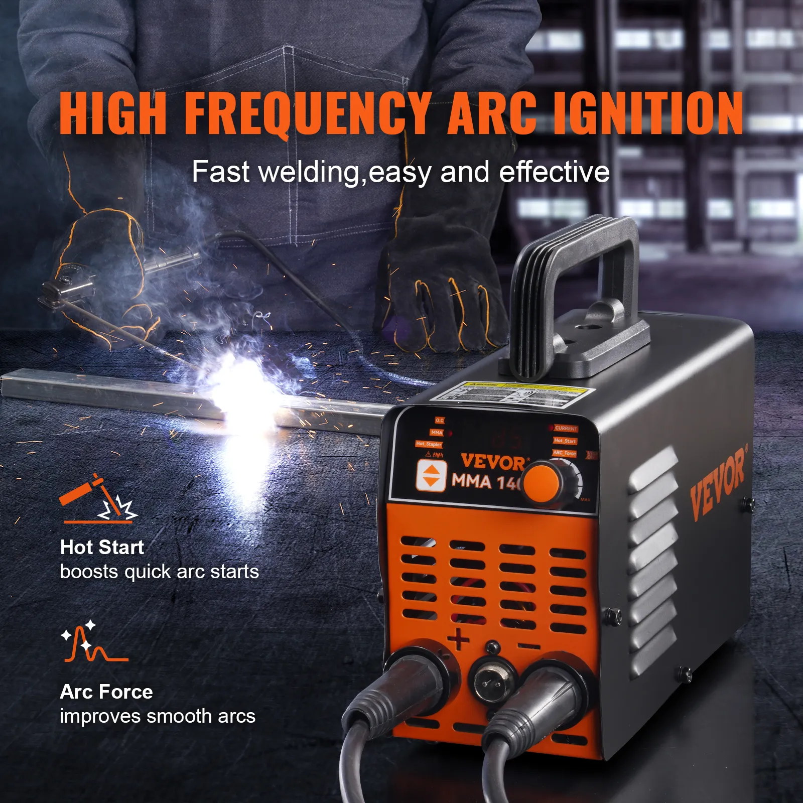 VEVOR Mini Stick welders near me - 140Amp Arc Force Anti-Stick Plastic ...