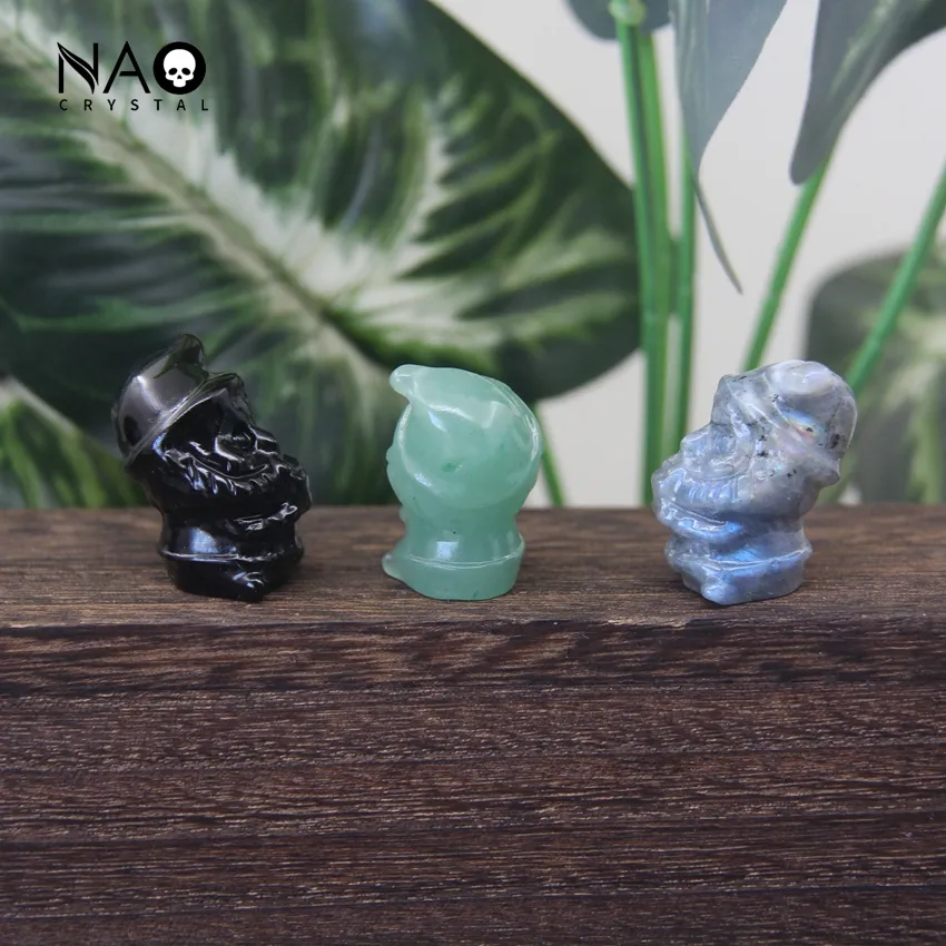 DHgate.com:2 Mini Santa Claus Carved Gemstone Home Decor, Healing ...