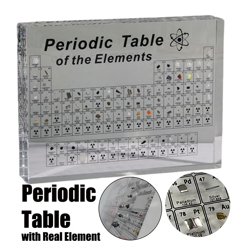Wholesale Acrylic Real Elements Periodic Table Display Glass 3D Home ...