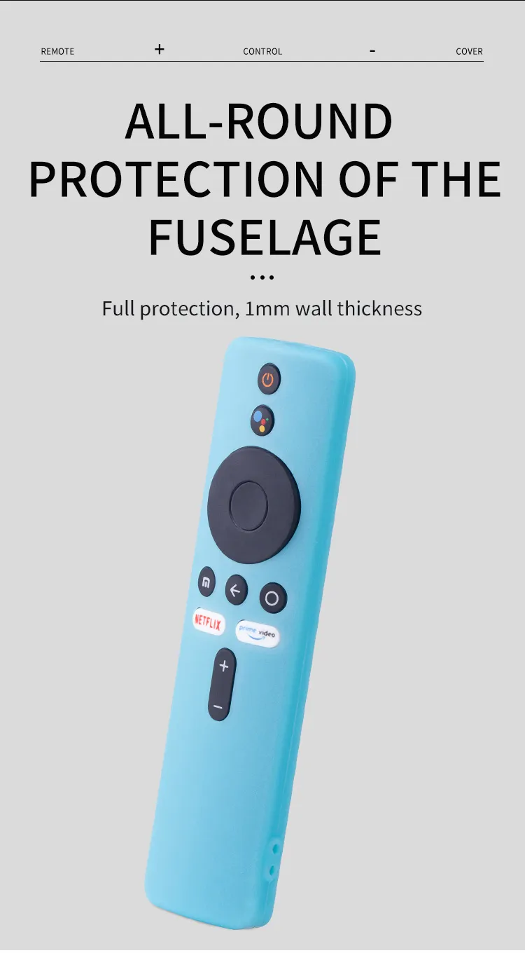 Luminous Silicone Shockproof Remote Control Cover for Xiaomi Mi TV Box ...