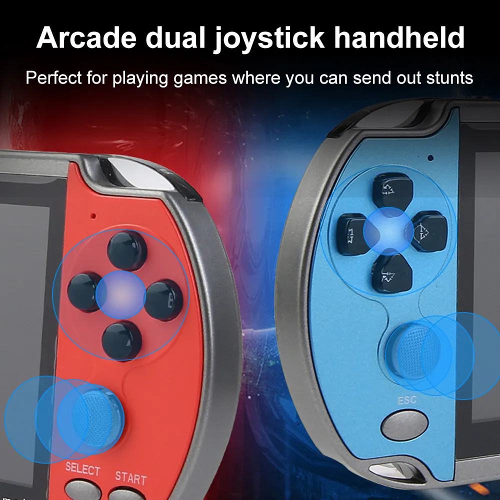 Retro Console Handheld Game Player with 7-Inch HD Screen and 1000 ...