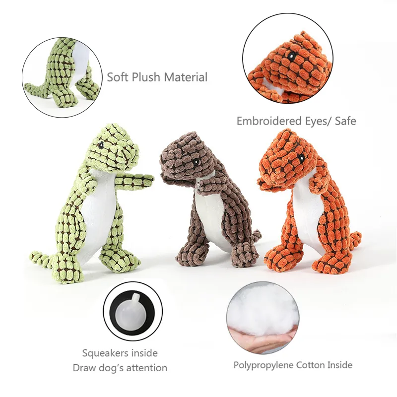 Interactive Dinosaur Dinosaur Soft Toy For Small And Large Dogs Bite ...