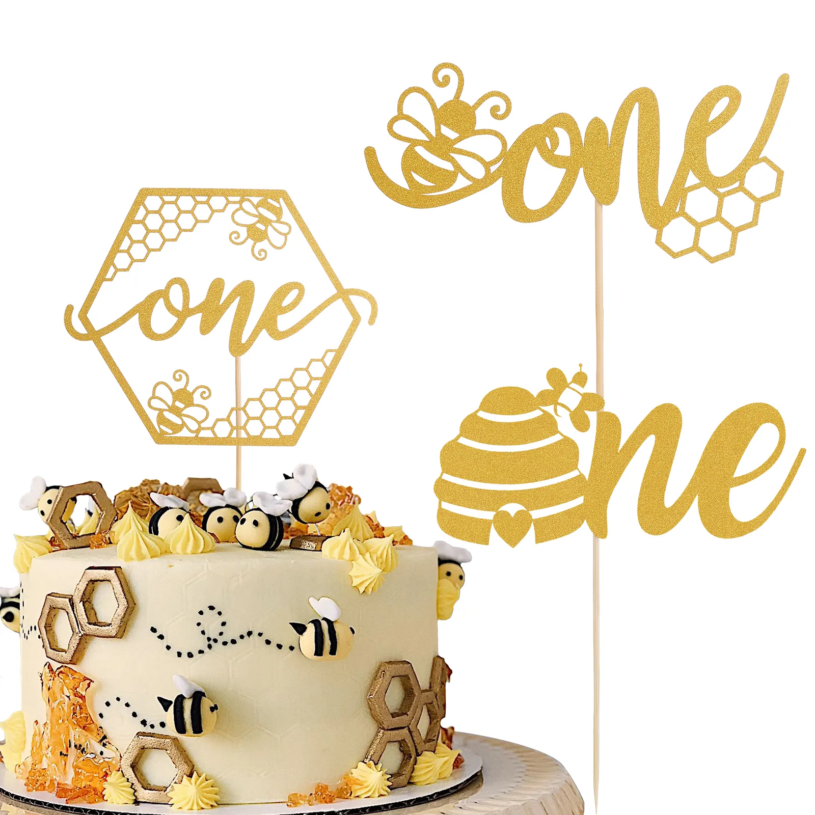 Bumble bee wedding cake toppers | Honestweddingadvice.com