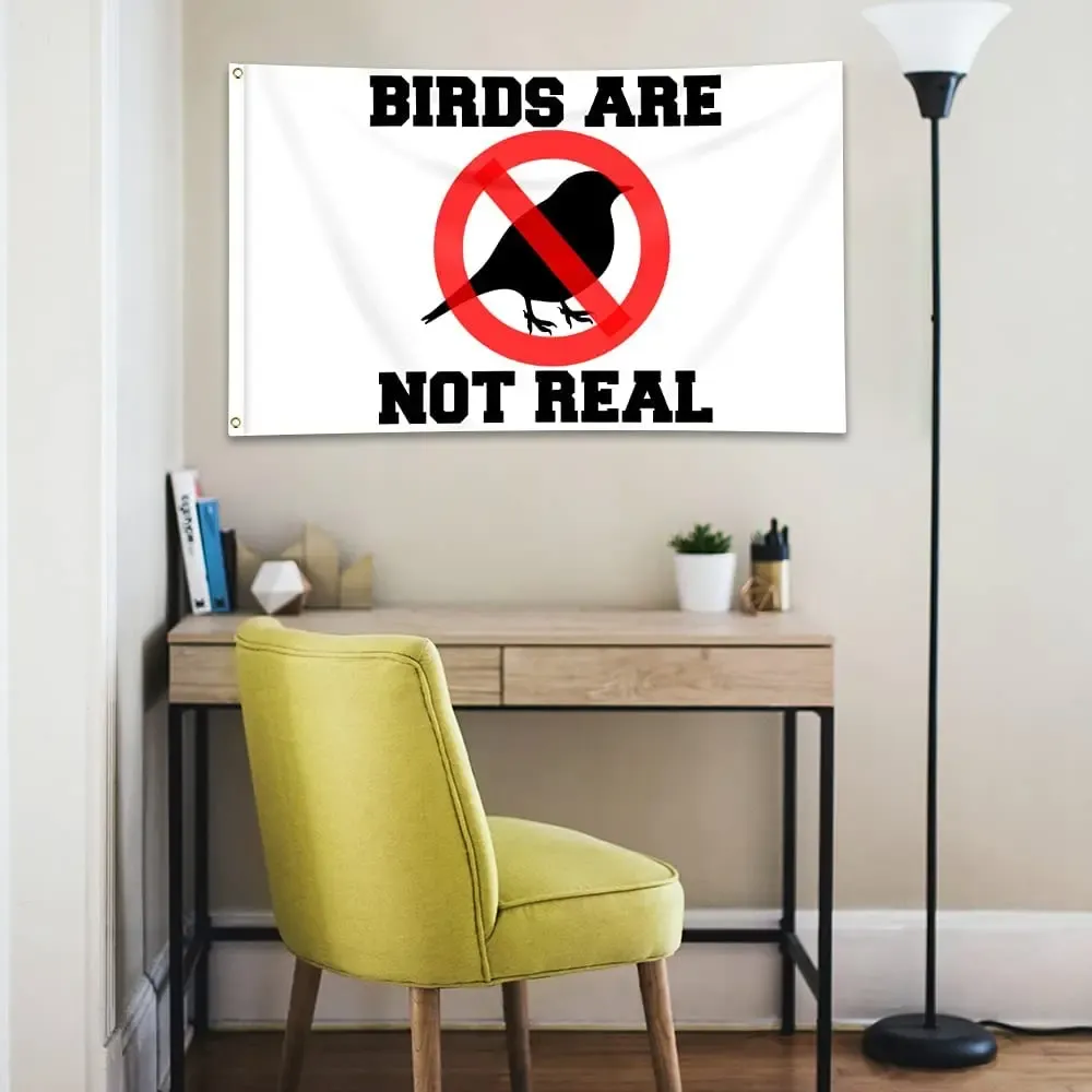 Funny Birds Are Not Real 3x5 Feet Banner Flag Man... From Ddmyearth ...
