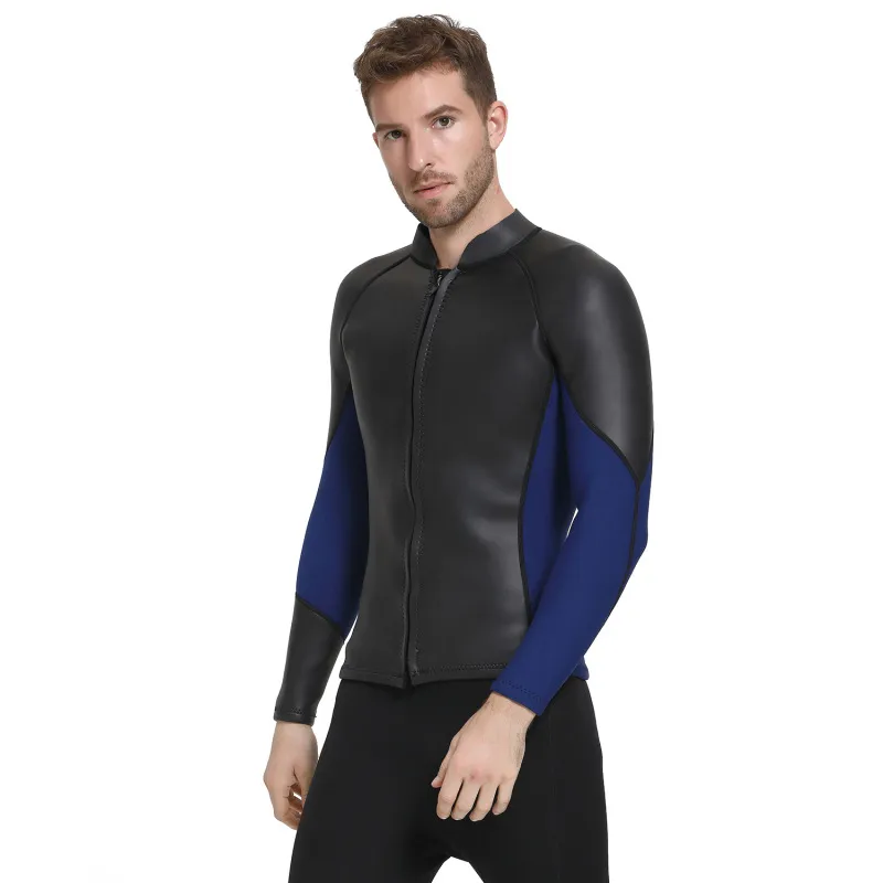 Men's 3mm Premium Neoprene Wetsuit Jacket for Snorkeling, Diving ...