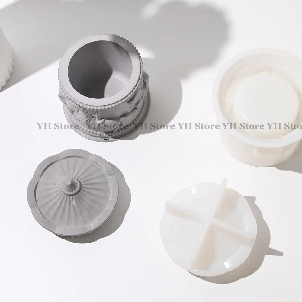 Carousel Box Concrete Molds Silicone Casting Mold for Epoxy Resin ...