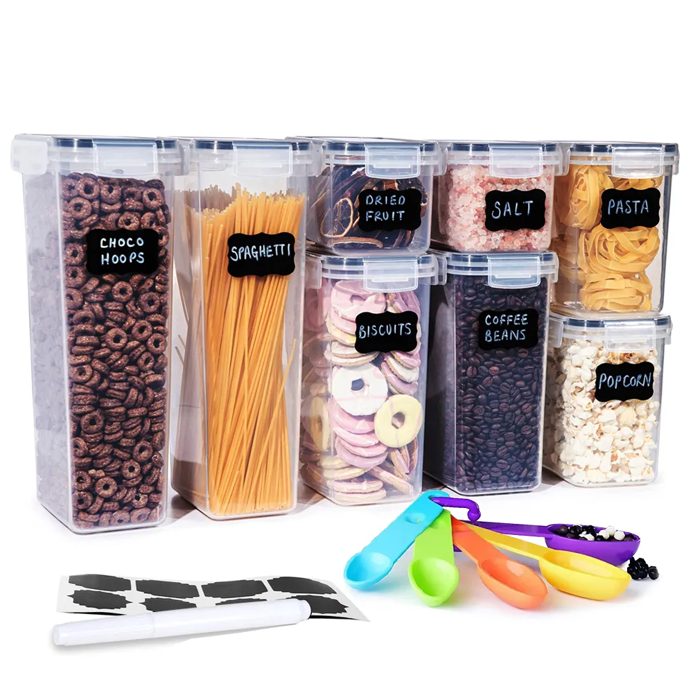 DHgate.com:7/8/10 Pcs Airtight Storage Containers - Clear Plastic Food ...