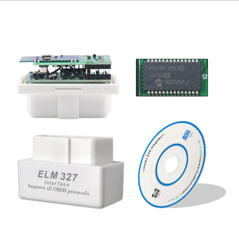 Enhanced ELM327 V1.5 OBD2 Scanner with PIC18F25K80 Chip, Bluetooth ...