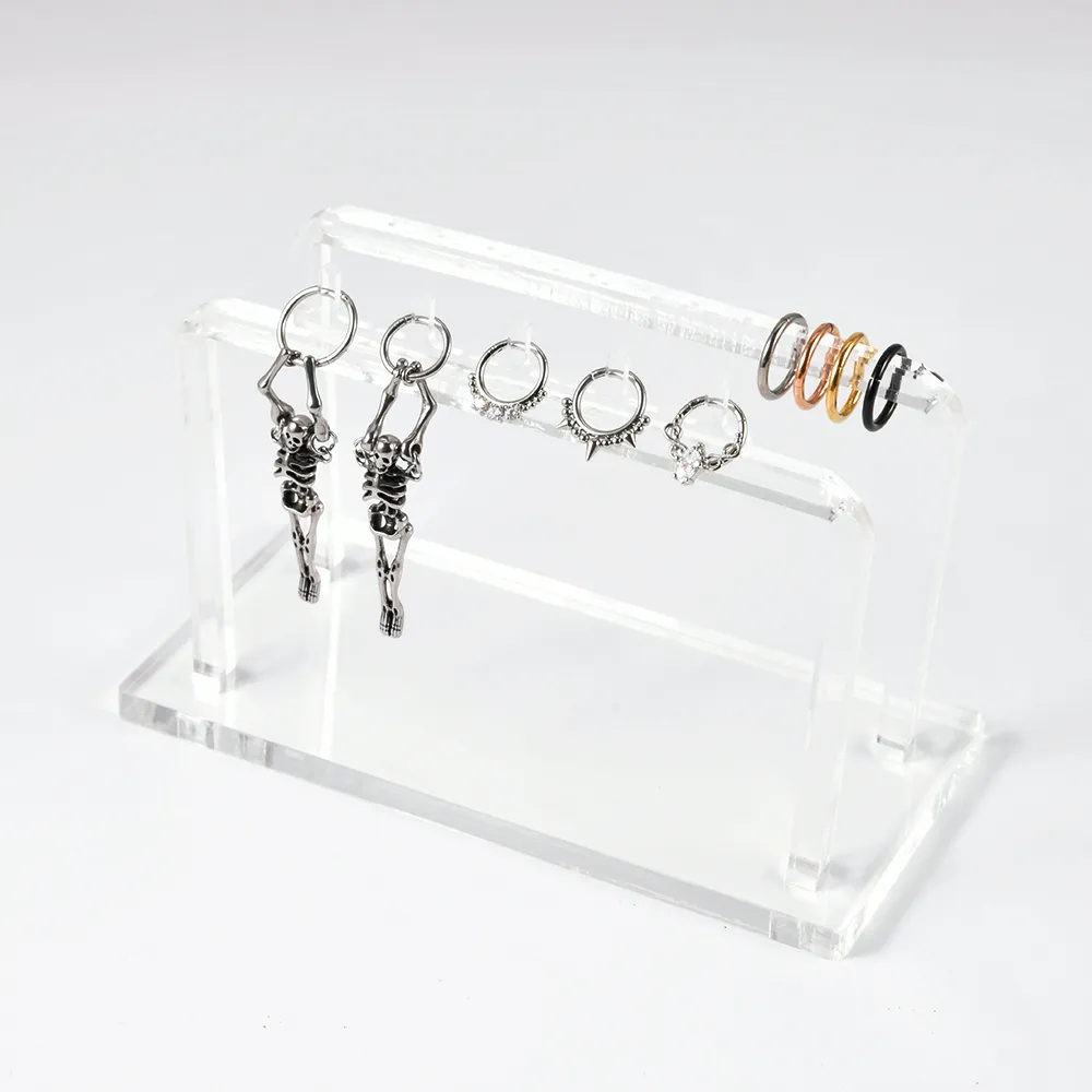 Body Piercing Jewelry Display Holder Rack - Acrylic Stand, Jewelry ...