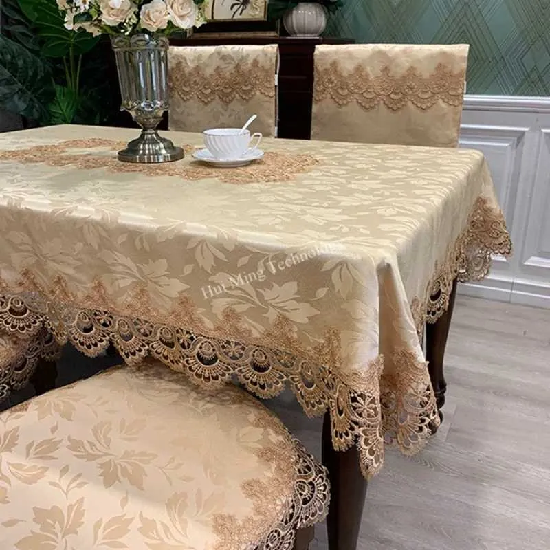 Luxury Embroidered Lace Round Table Top Elegant French Table Cloths For ...