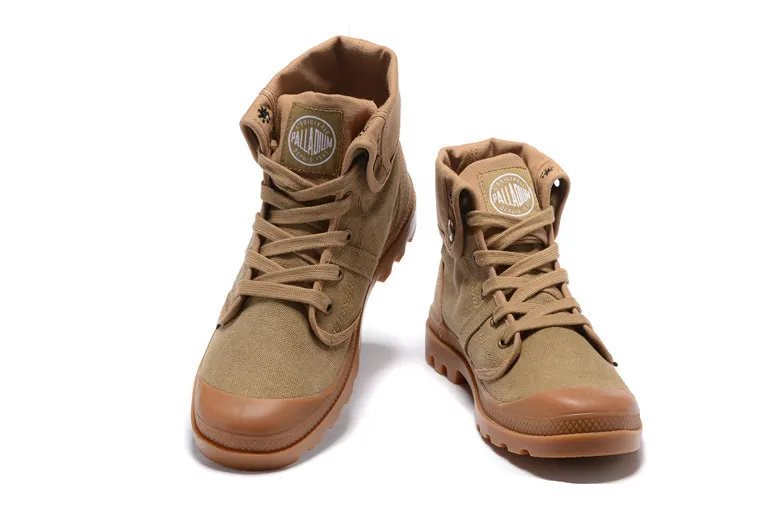 PALLADIUM Yellow Military boot for ankle - Dual Purpose Canvas Casual ...