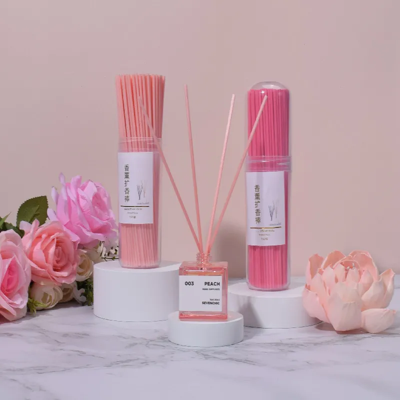 D3mm Premium Pink Fiber Rattan Reed Diffuser Sticks for Air Freshener ...