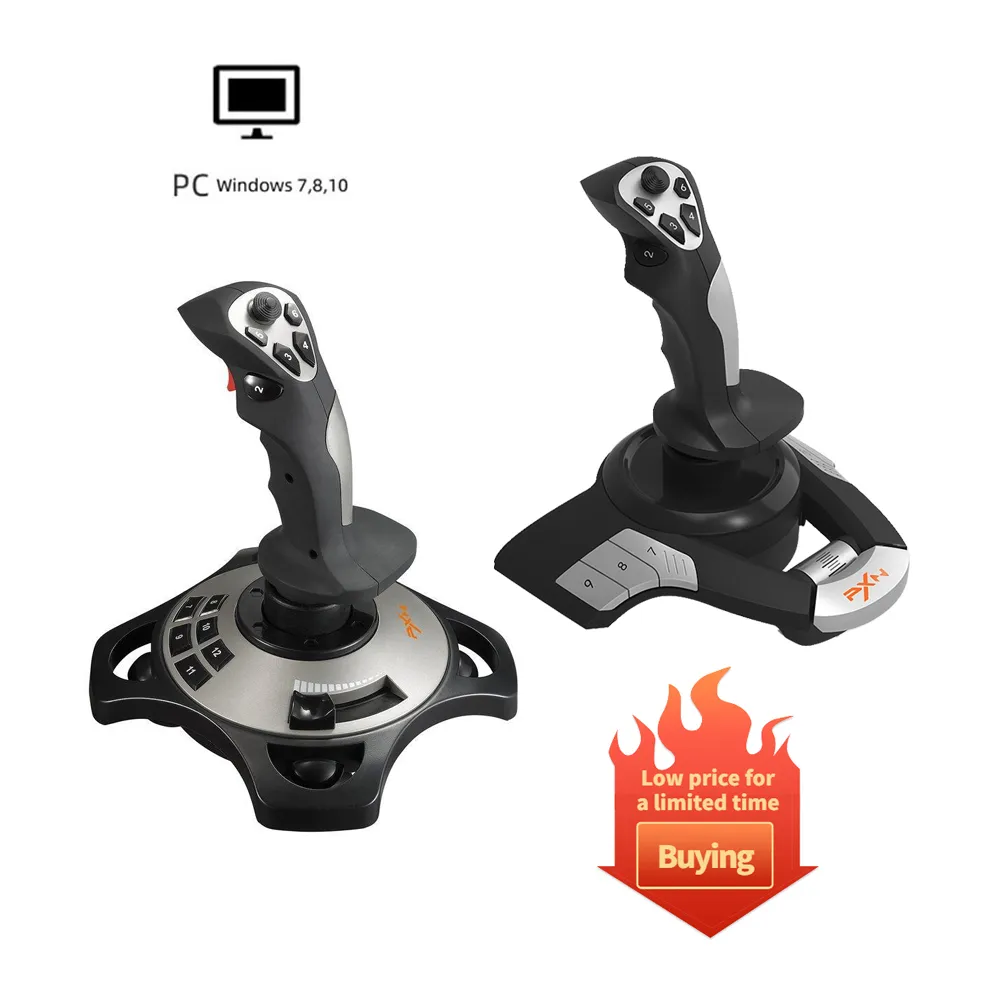 PXN-2113 Joystick Flight Simulator Gamepad Controller - PC Flight ...