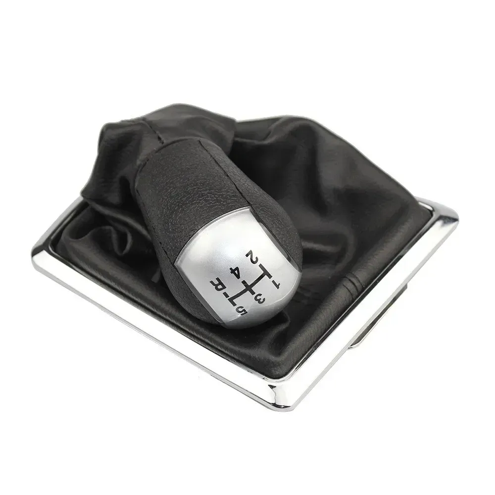 Premium Auto Gear Shift Knobs Faux Leather Shifter Boot Cover With ...
