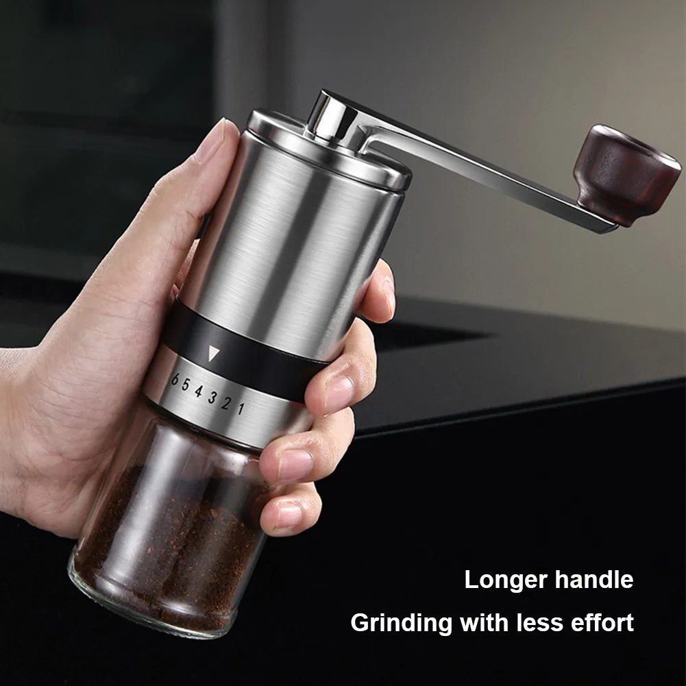 Hand Coffee Mill Ceramic Burr Manual Espresso Coffee Bean Grinder with ...