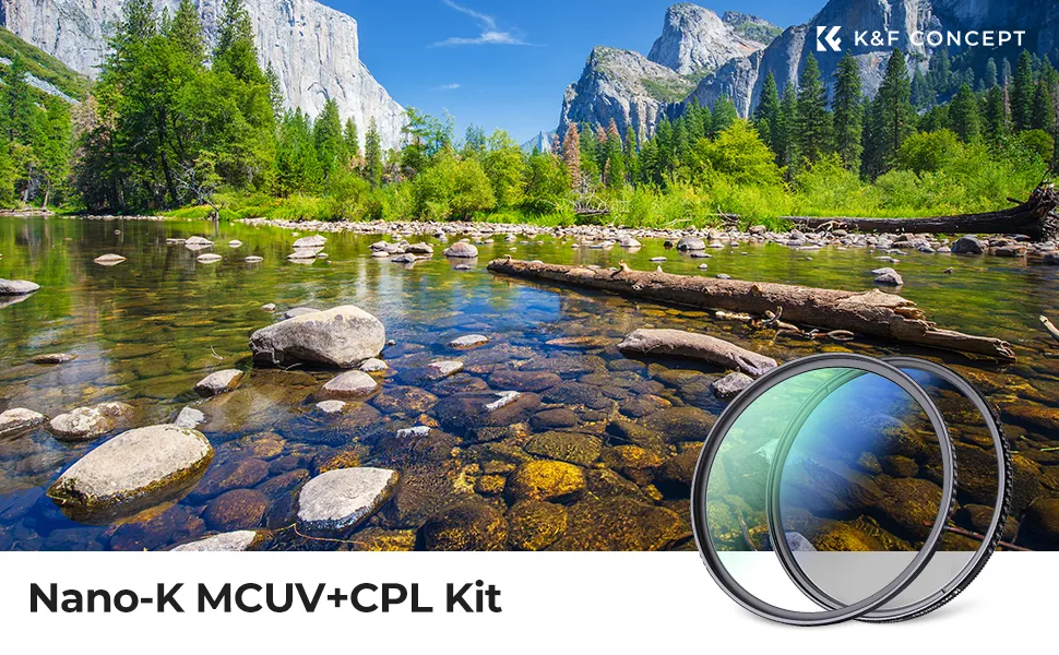 K&F Concept 2 in 1 MCUV and CPL Camera Lens Filter Kit 49mm 55mm 67mm ...