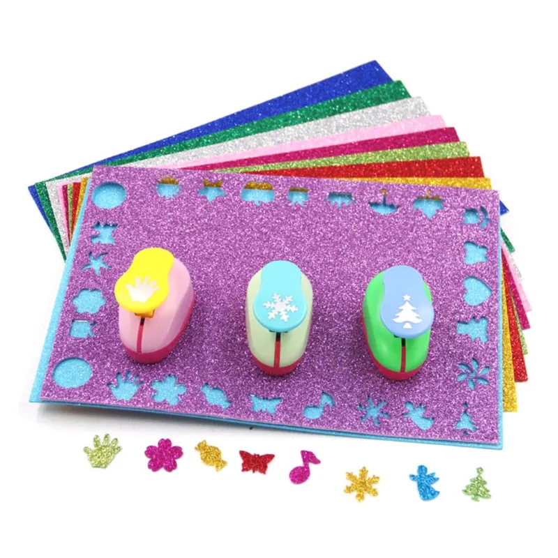 A4 Glitter Foam Paper Sheets - Pearlescent Sponge EVA Paper for Kids ...